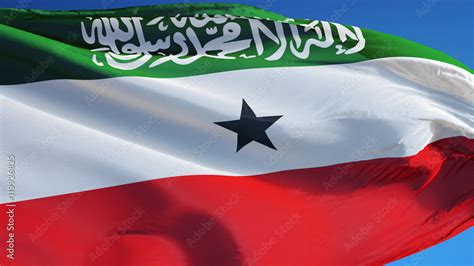 somaliland flag waving