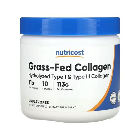 Nutricost Grass Fed Collagen Unflavored 4 Oz 113 G Shopee Malaysia