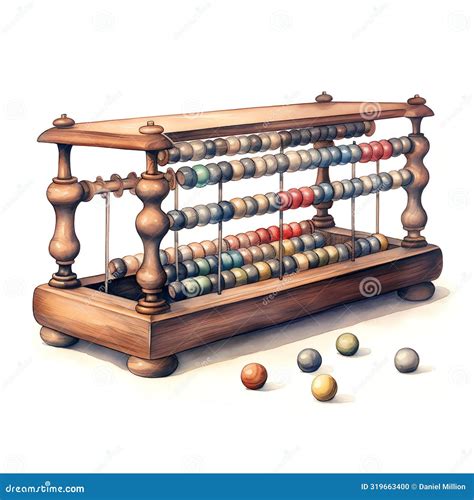 Chinese Abacus An Early Counting Device Used For Calculations