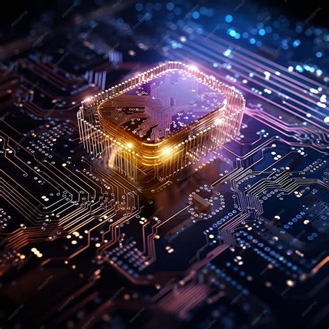 premium ai image motherboard closeup technology integrated microchip circuit board computer