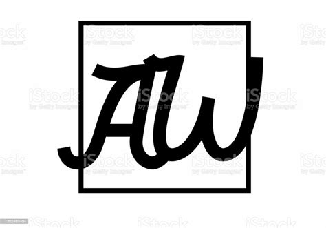 컬러 디자인의 Aw 초기 문자 0명에 대한 스톡 벡터 아트 및 기타 이미지 0명 개념 개념과 주제 Istock