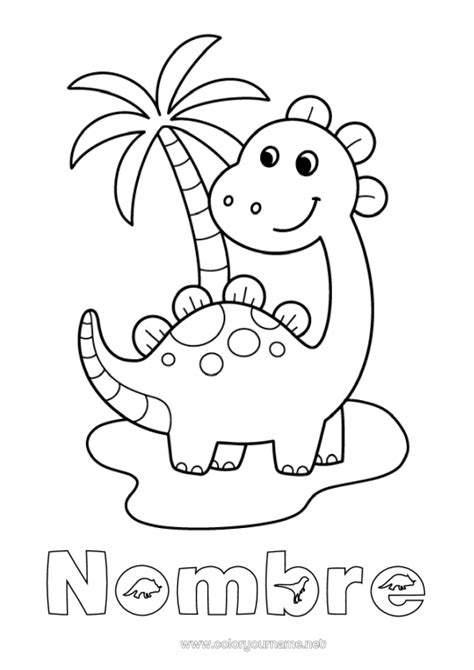 Dinosaurios Para Colorear Dibujos Para Imprimir Y Pintar