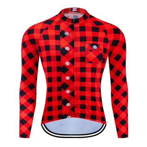 Moxilyn Maillot De Ciclismo De Manga Larga Para Hombre Camisas De