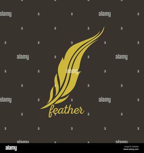Feather Logo Vector Stock Vector Image And Art Alamy