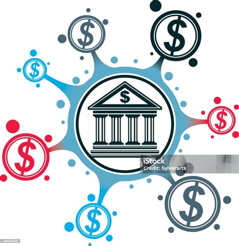 Banking And Finance Conceptual Logo Unique Vector Symbol Banking System