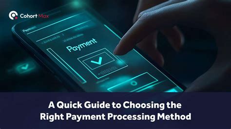 A Quick Guide To Choosing The Right Payment Processing Method Cohort Max