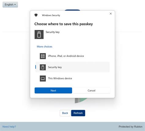 How To Enroll A Fido2 Passkey For Mfa Rublon User Guide