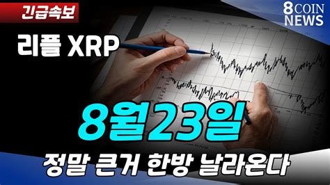리플 긴급속보 8월23일 정말 큰 거 한방 날라온다 Youtube