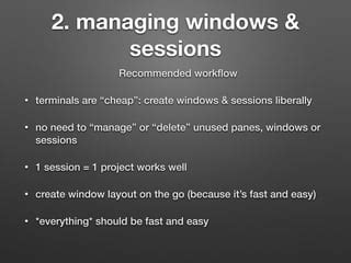 Tmux Tips And Tricks PPT