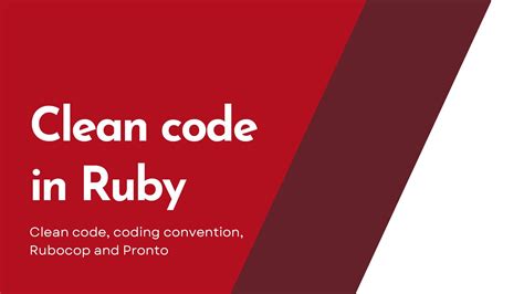 [saigonrb 20] clean code in ruby speaker deck