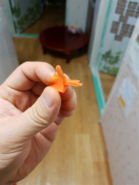 당근 나비 모양내기~~~ 일식조리기능사 연습용