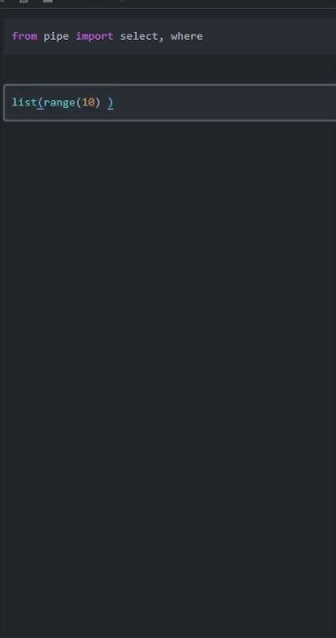 Pipe Library In Python Youtube