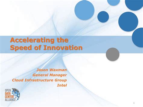 PDF Accelerating The Speed Of Innovation Jason Waxman Intel