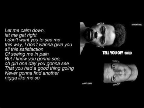 Devvon Terrell Tell You Off Ft Witt Lowry Lyrics YouTube