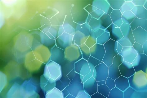 Hexagonal Abstract Background In Teal And Bluegreen Shades 3d Geometric Pattern Premium Ai