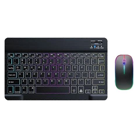 10inch Wireless Keyboard And Mouse Rgb Backlit Rechargeable Bluetooth Keyboard And Mouse Combo