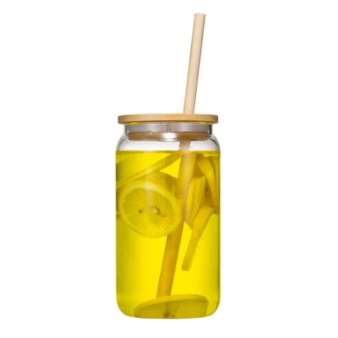 Sublimation Iced Coffee Glasses Can Shaped Glass Cups Cute Tumbler Cup