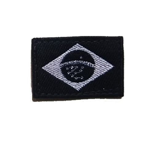 Patch Bandeira do Brasil Bordado PB Item Grátis LOJA WWART Tático Militar Airsoft