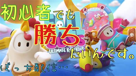 フォールガイズfall Guys 初心者で1人ぼっちですが楽しむんです！ Youtube