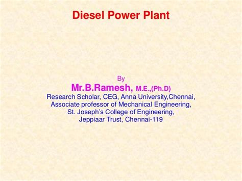 Diesel Power Plant