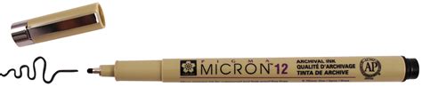 Pigma Micron Pen 12 70mm Open Stock Black 084511323315