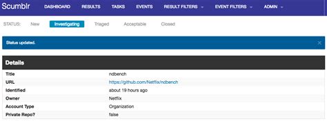 Create Statuses To Track Your Results Netflix Skunkworks Scumblr Wiki