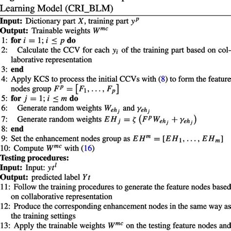 Collaborative Representation Induced Broad Learning Model Criblm