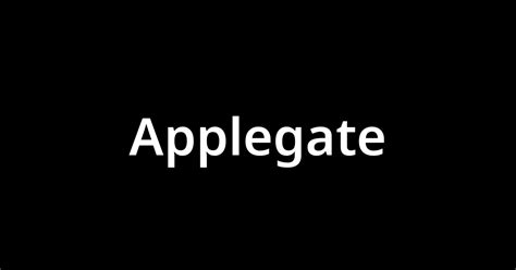 Applegate