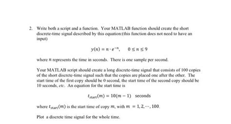 solved 2 write both a script and a function your matlab