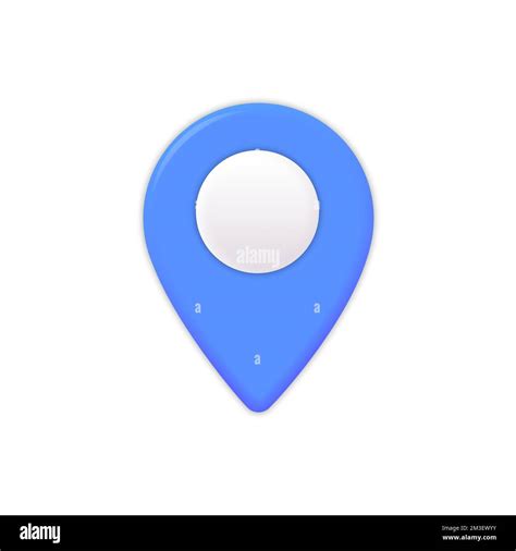 Blue Map Location Pointer D Pin Navigation Icon For Web Banner Logo