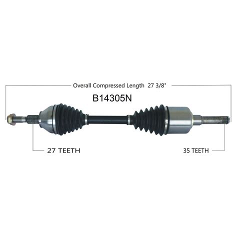 Duralast Gold Front Driver Side CV Axle B14305N
