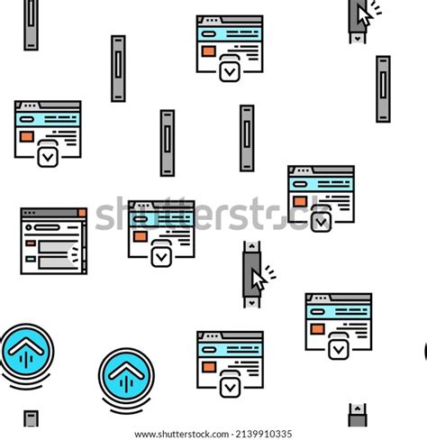 Scroll Computer Mouse Cursor Vector Seamless Stock Vector Royalty Free