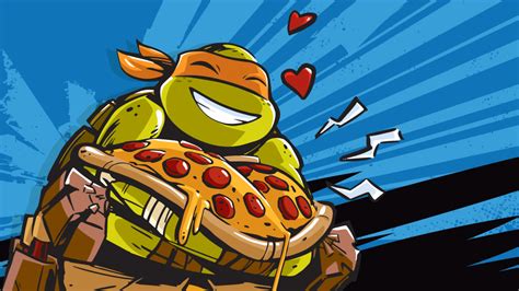 Michelangelo Turtle  Ninja Turtle Pizza Tmnt Mikey Teenage
