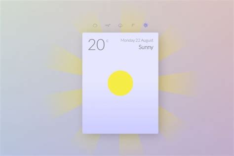 Javascript Weather Widget Design Examples Onaircode