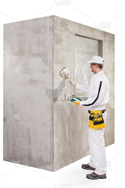 油灰 泥铲 琵琶 热成像 石膏肥料 泥瓦匠 垂直画幅 建筑承包商 墙 砖墙素材 花瓣网