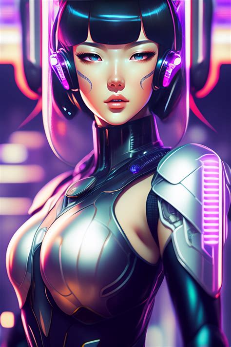 Lexica Comic Illustration Ghost In The Shell Style Cyberpunk Sci