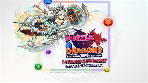Puzzle And Dragons Nintendo Switch Edition Launch Giveaway Gungho