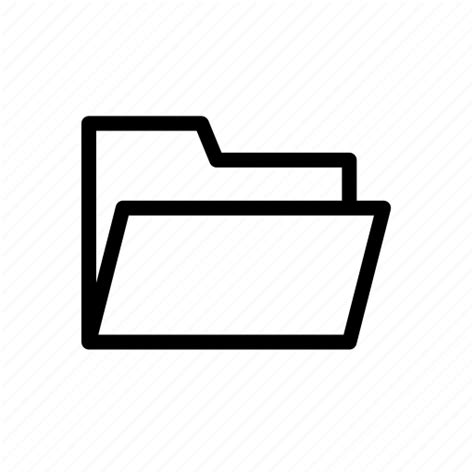 File Folder Office Outline Storage Icon