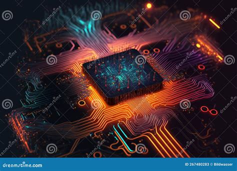Chip Motherboard Cyberspace Technology Generative Ai Stock