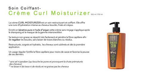 La Beauté Curl Moisturizer 500ml Mickael Piégay Coiffeur
