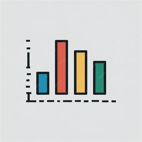 Vertical Bar Chart With Five Bars Of Different Heights Premium Ai