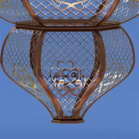 Moroccan Pierced Hanging Lamp 3d Model Cgtrader