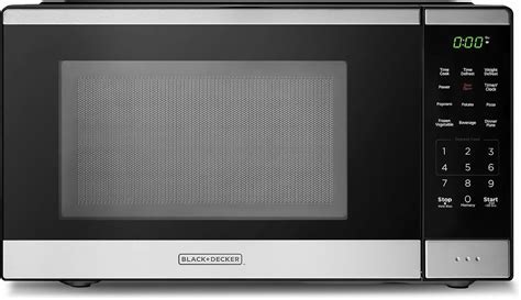 Black Decker 0 9 Cu Ft Microwave Oven Small Compact 10 Power Levels