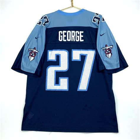 Vintage Tennessee Titans Eddie George Nike Jersey Size 2xl Nfl Football