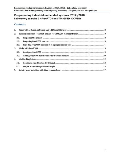Programming Industrial Embedded Systems Lab 2 Pdf Computer File Embedded System