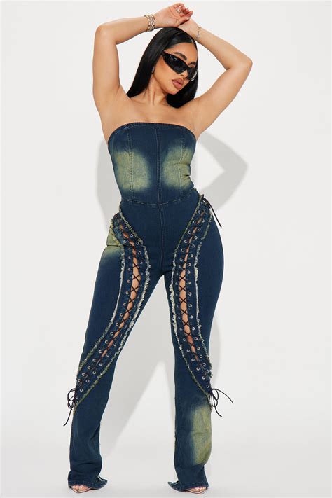 The Way It Is Denim Jumpsuit Medium Wash Fashion Nova