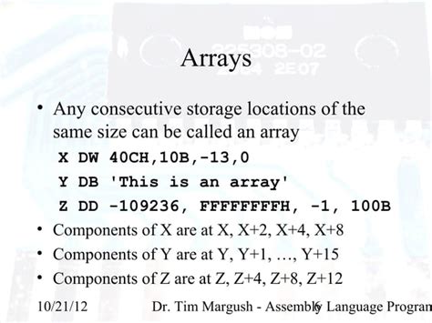 8086 Assembly Language Ppt