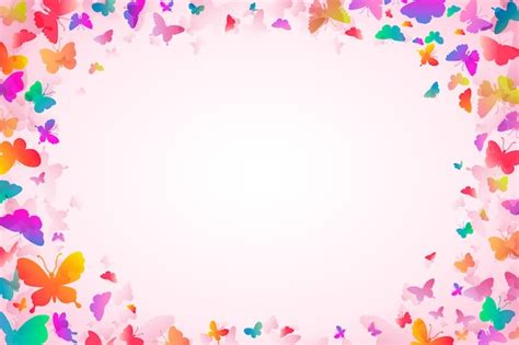 Free Vector Gradient Colorful Butterfly Background