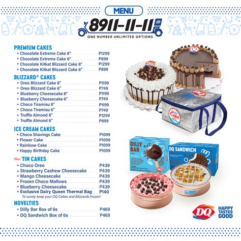 Dairy Queen® Happy Taste Good Delivery Menu