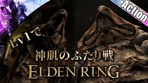 【elden Ring】レベル1縛りで神肌のふたり戦！【戦技無し討伐】 Youtube